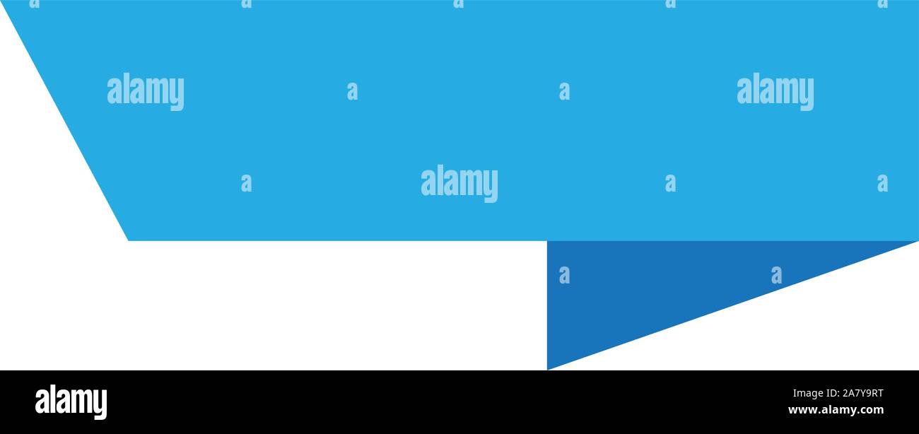 blue ribbon banner sign. blue ribbon banner on white background Stock ...