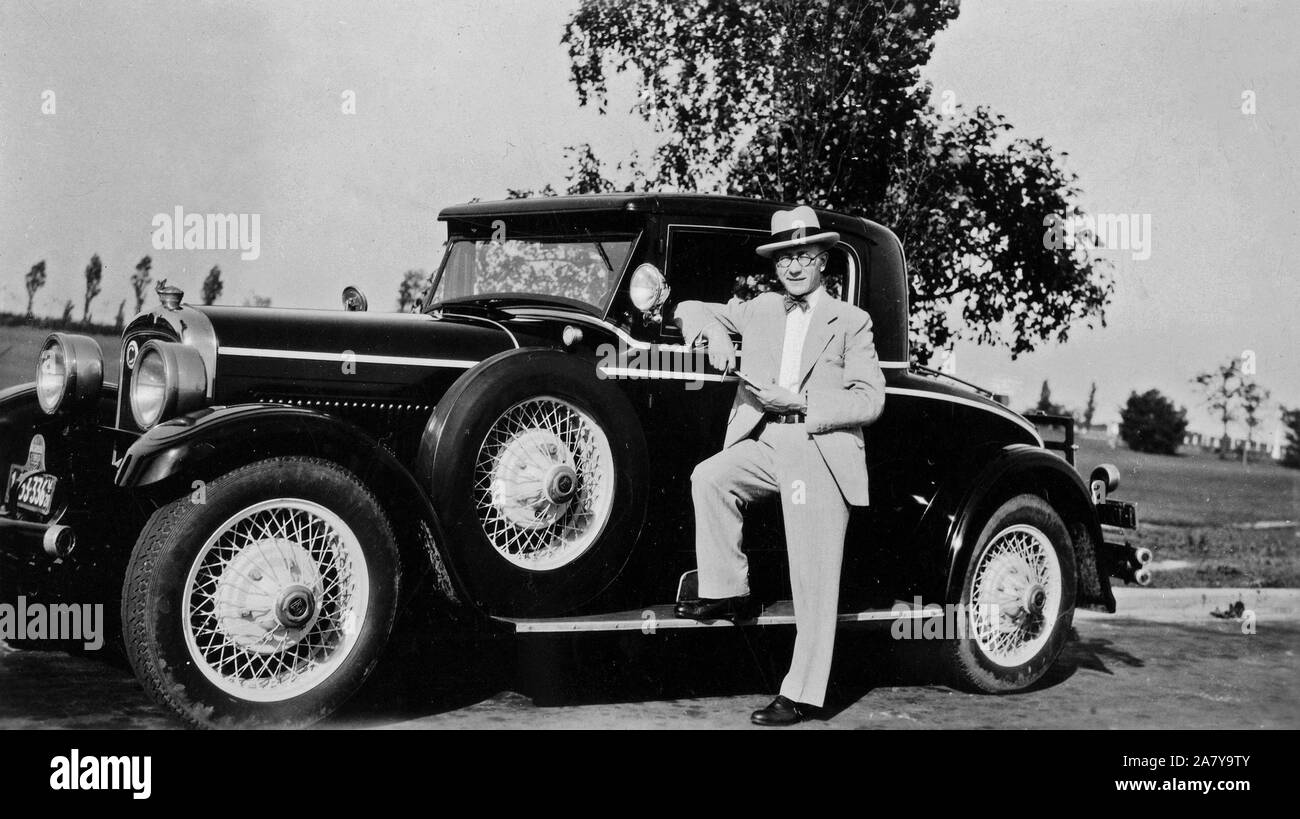Architect Väinö Wiitala with his car in 1926 Stock Photo - Alamy