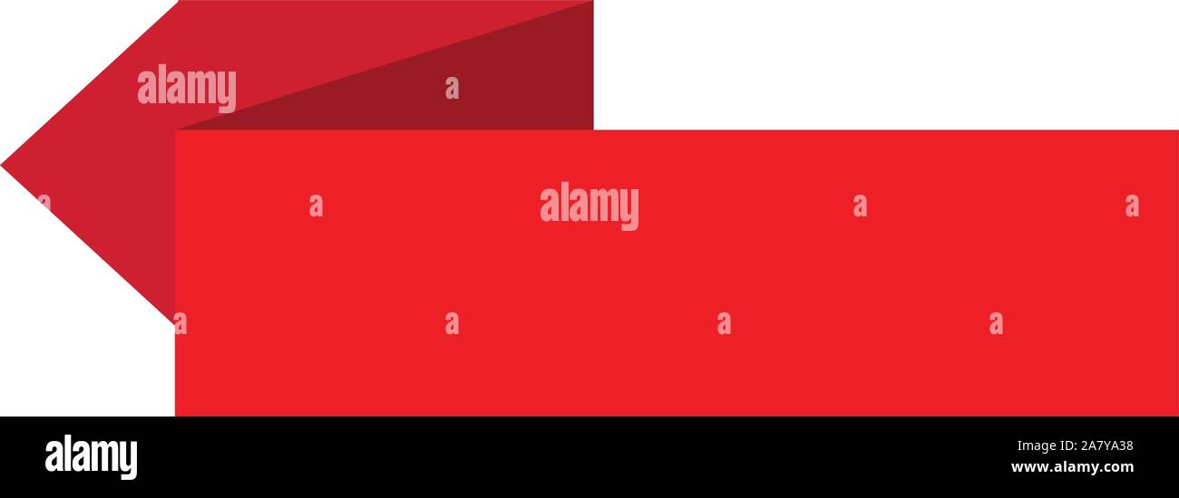 red vintage labels and ribbon retro style. red ribbon banner on white ...