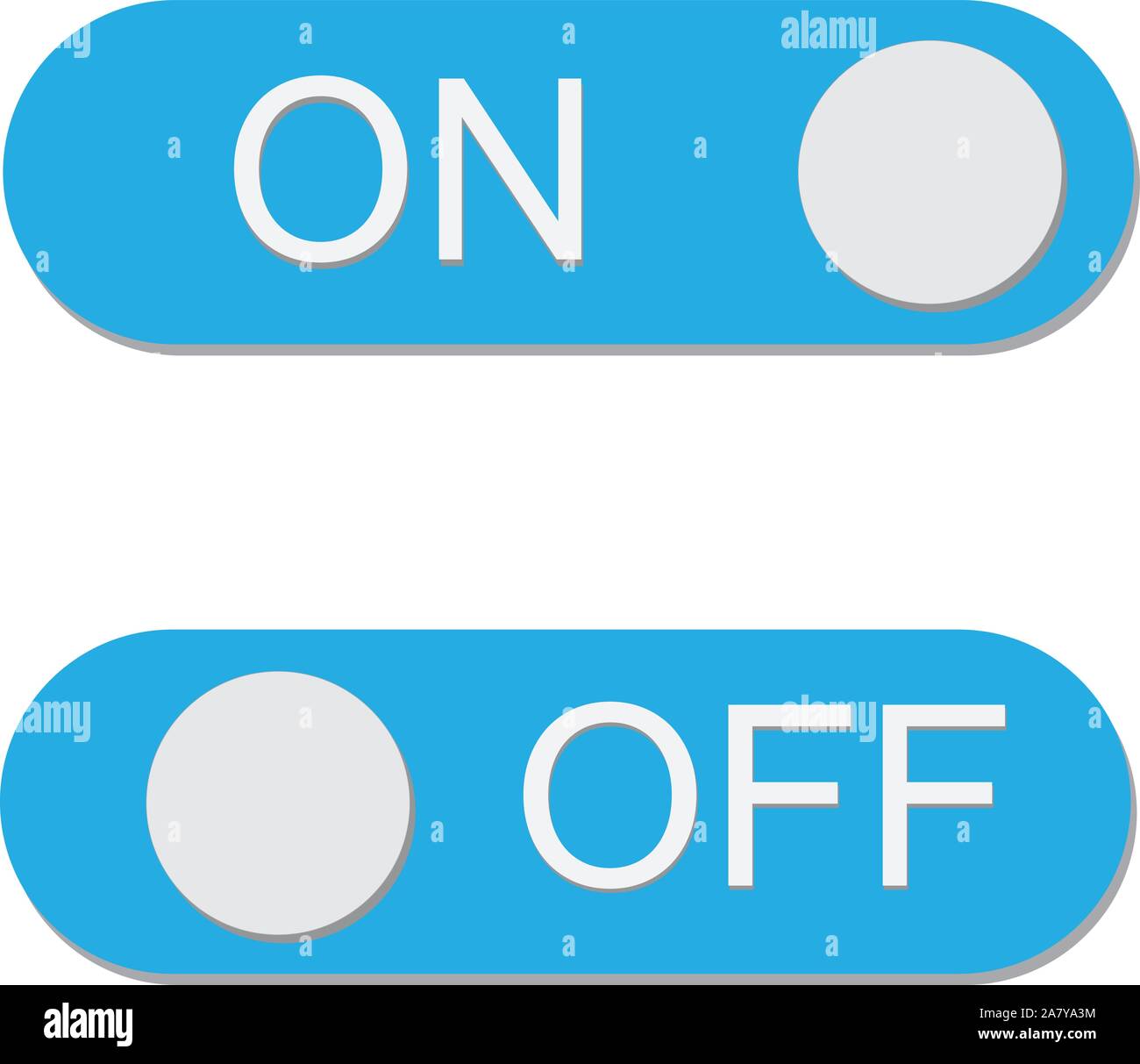 On/Off switch Icon on white background. On/Off switch sign. flat style. On/Off switch icon for ...