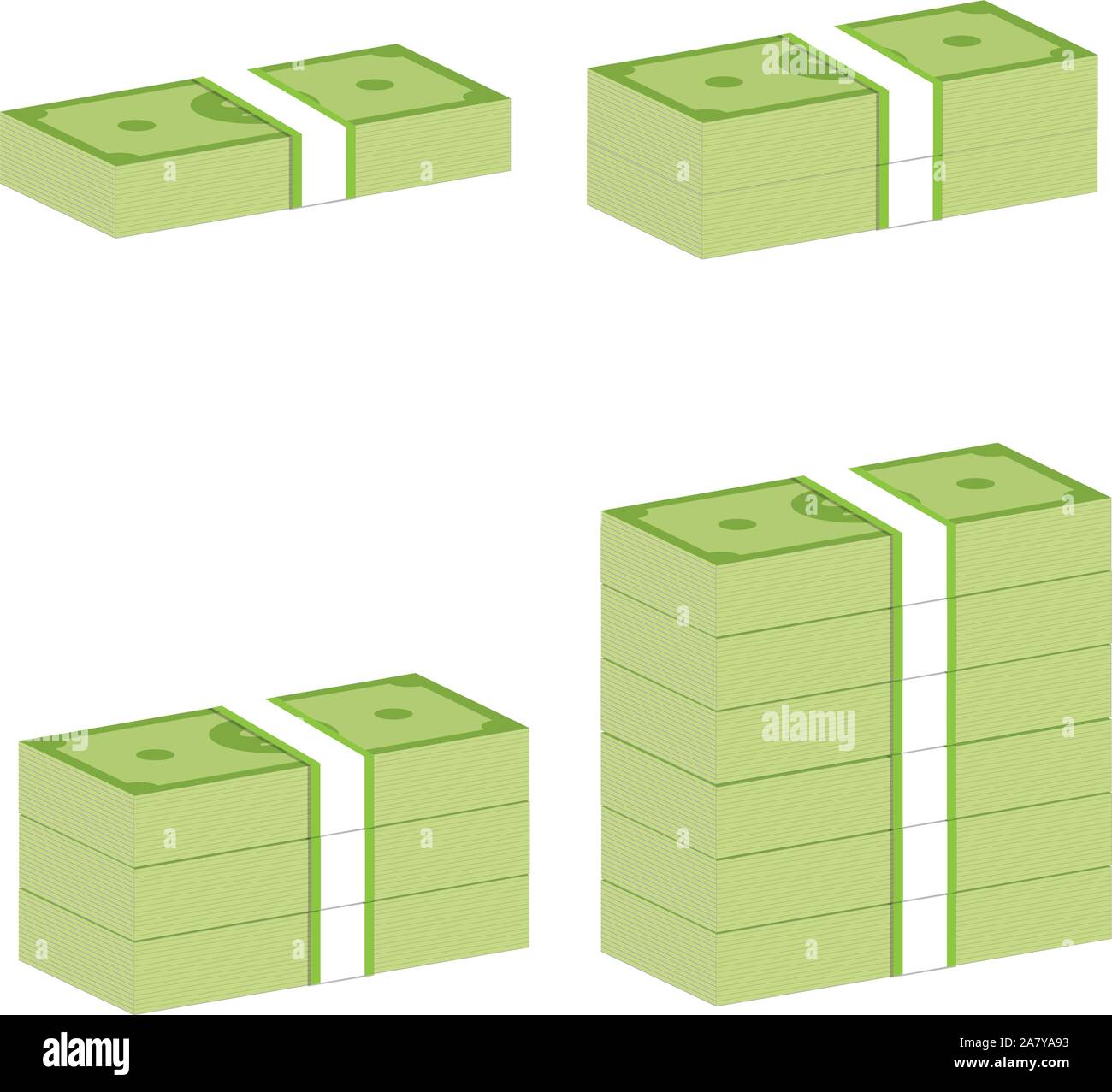 flat style. money stack sign for your web site design, logo, app, UI ...