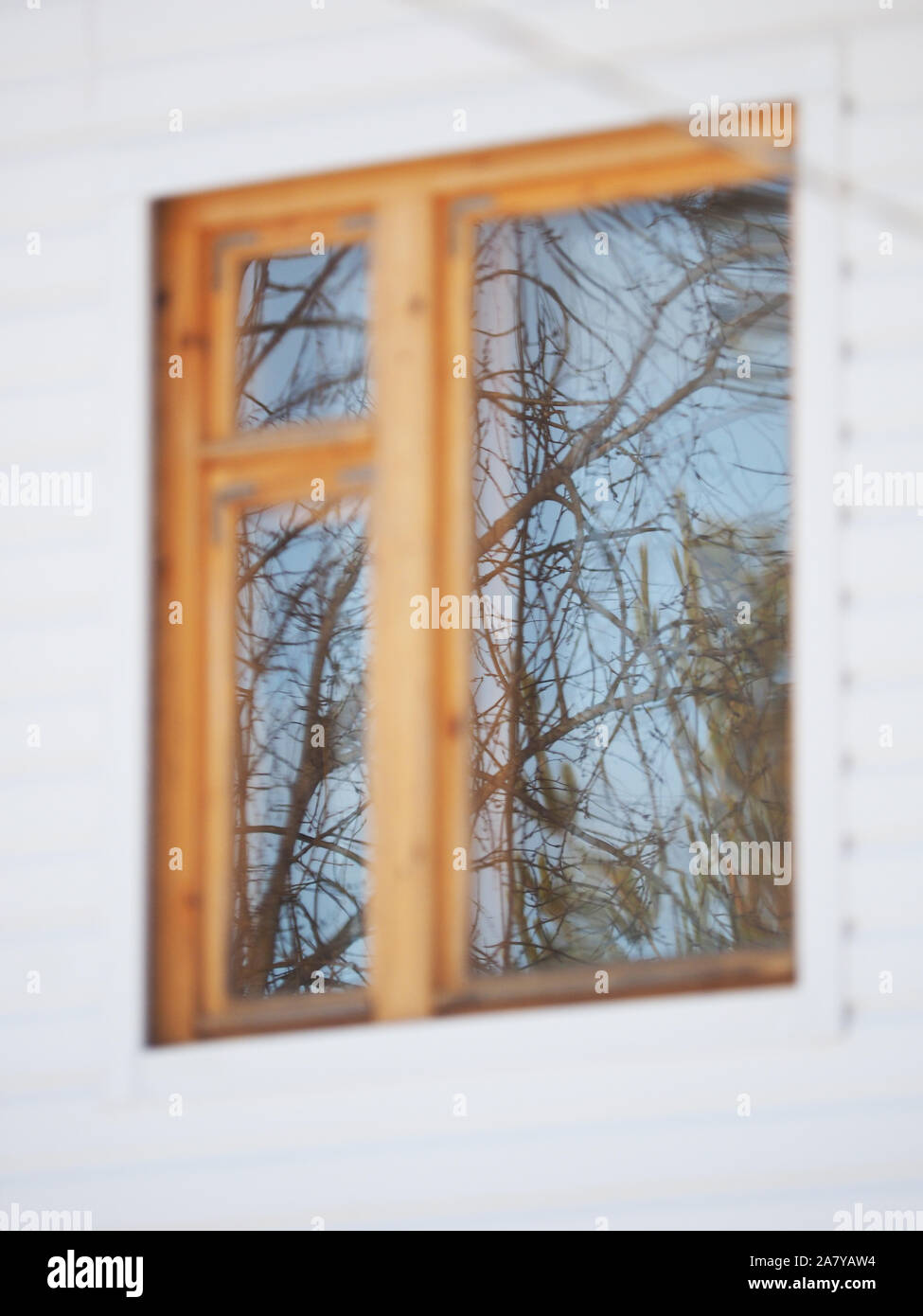 wooden window frame house Stock Photo - Alamy