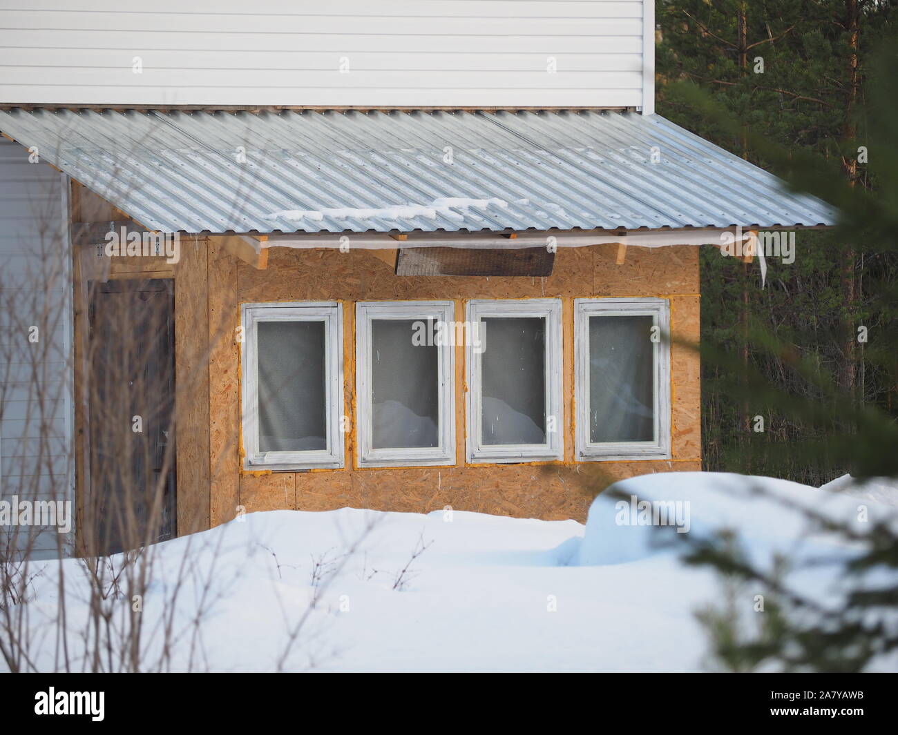 wooden window frame house Stock Photo - Alamy