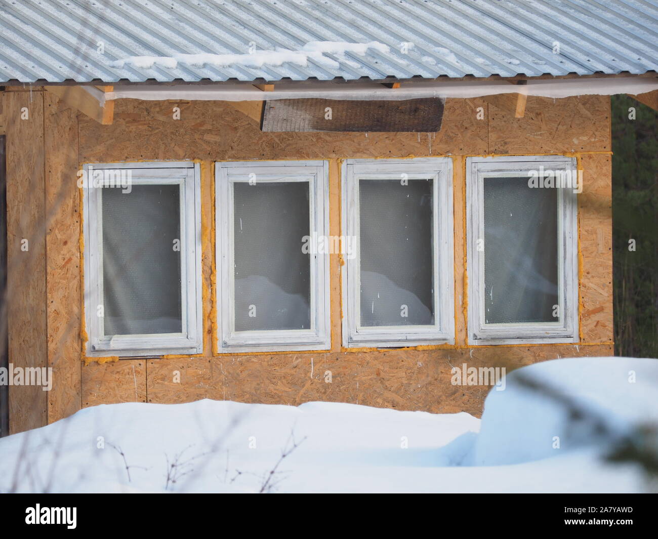 wooden window frame house Stock Photo - Alamy