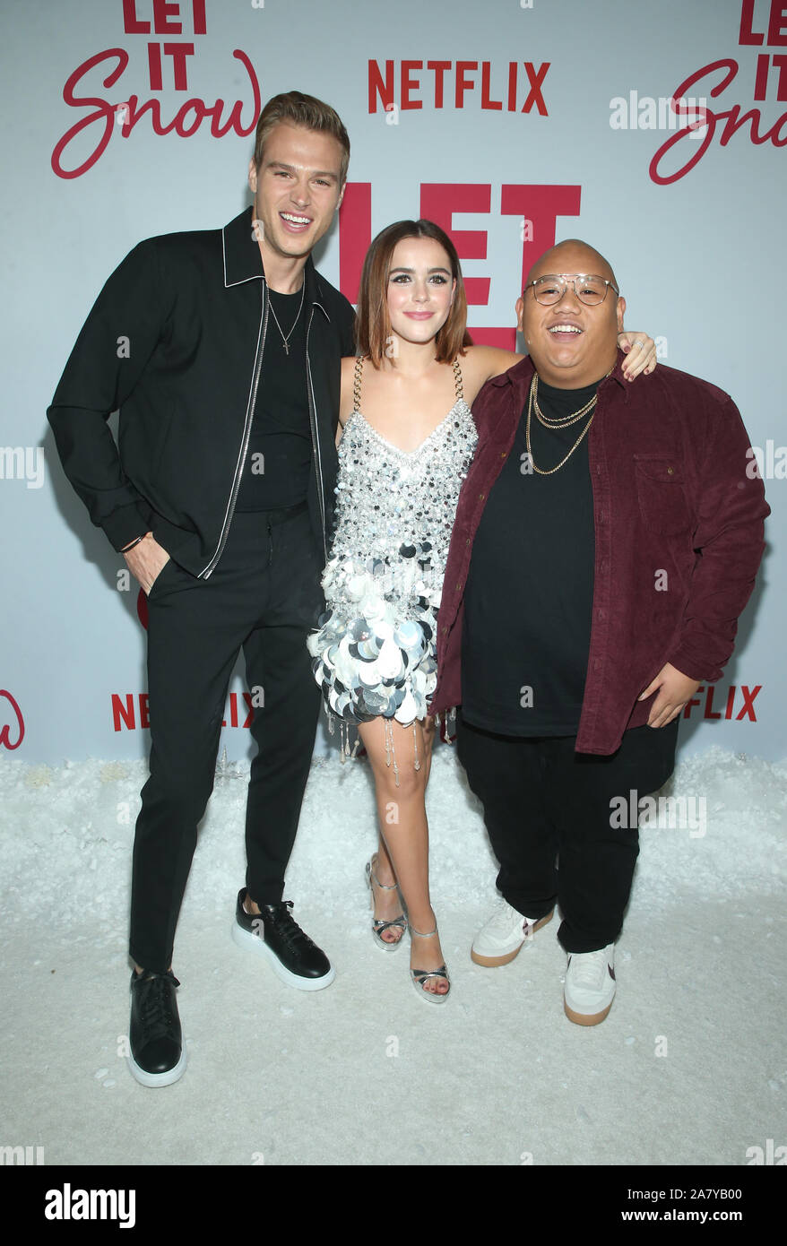 Los Angeles, CA. 4th Nov, 2019. Matthew Noszka, Kiernan Shipka, Jacob ...