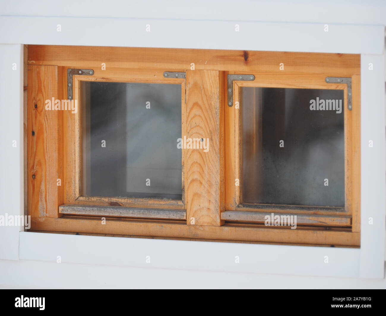 wooden window frame house Stock Photo - Alamy