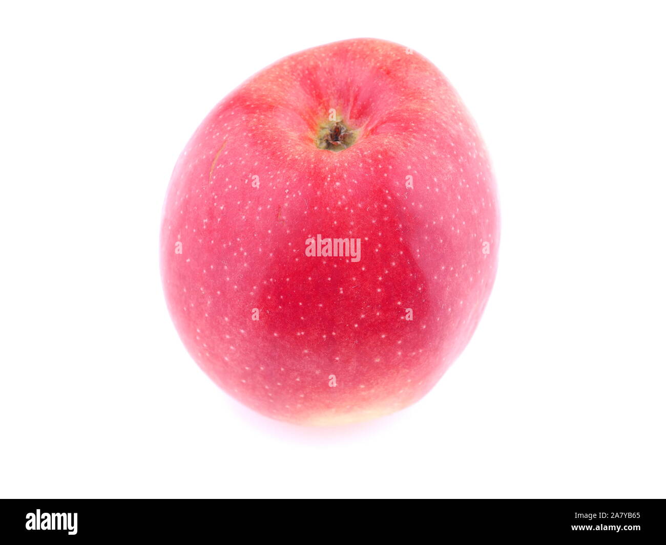 red apple on white background Stock Photo - Alamy