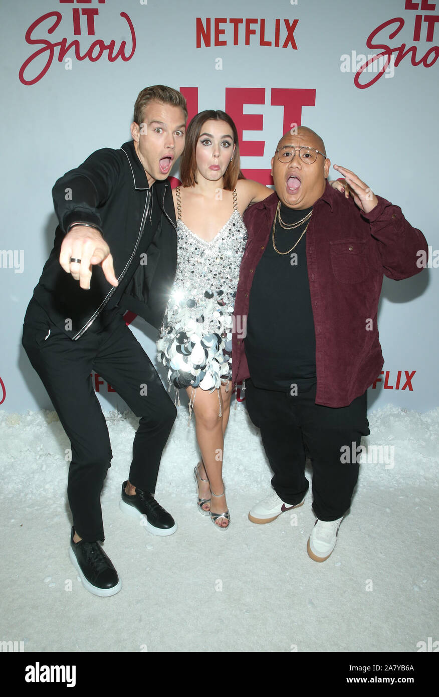 Los Angeles, CA. 4th Nov, 2019. Matthew Noszka, Kiernan Shipka, Jacob ...