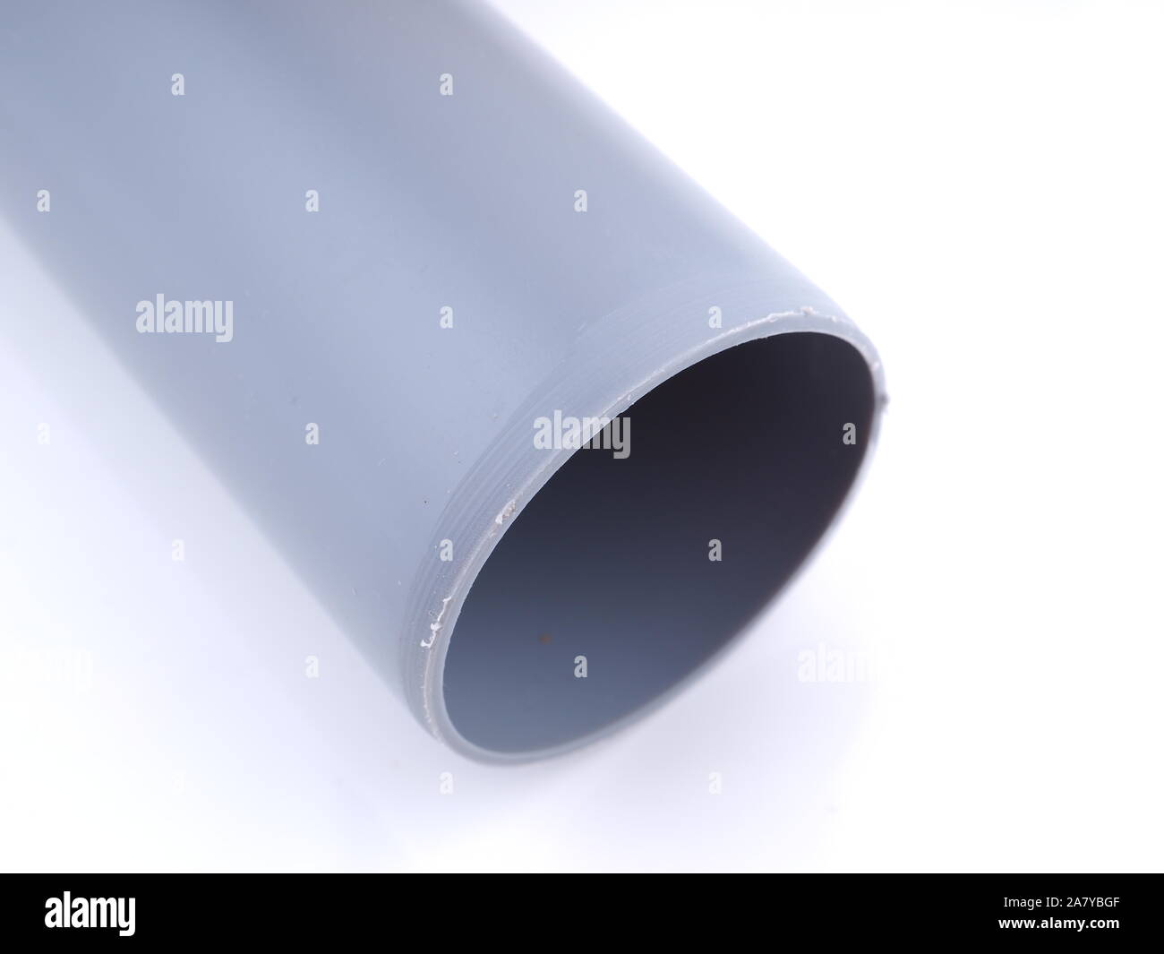 plastic pipe on a white background Stock Photo - Alamy