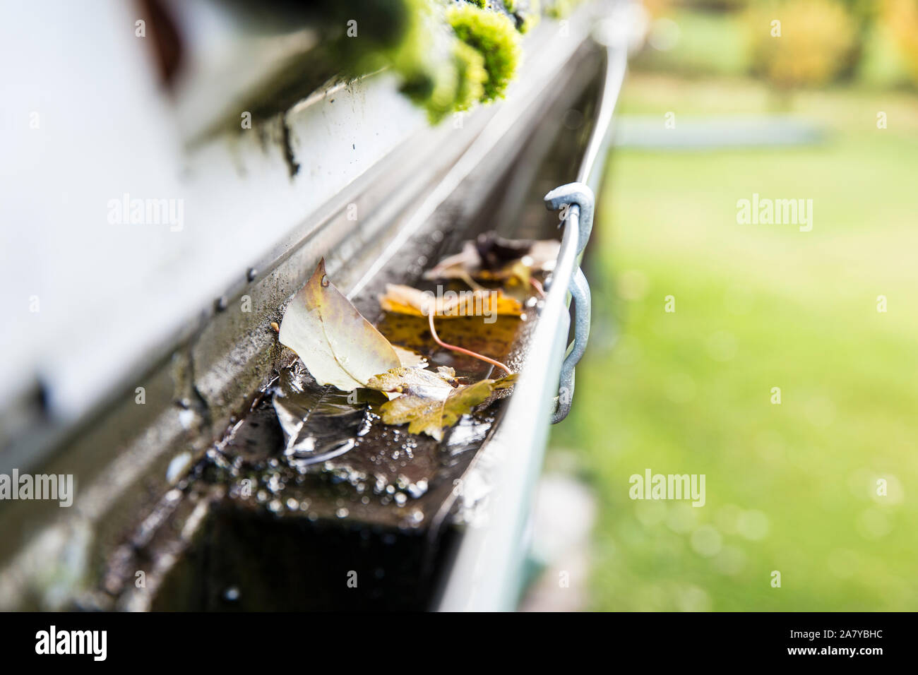 Rainwater gutter hi-res stock photography and images - Alamy