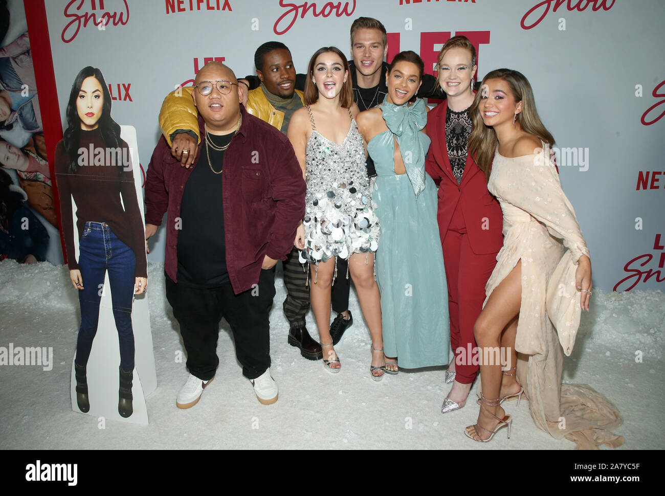 Los Angeles, CA. 4th Nov, 2019. Jacob Batalon, Shameik Moore, Kiernan ...