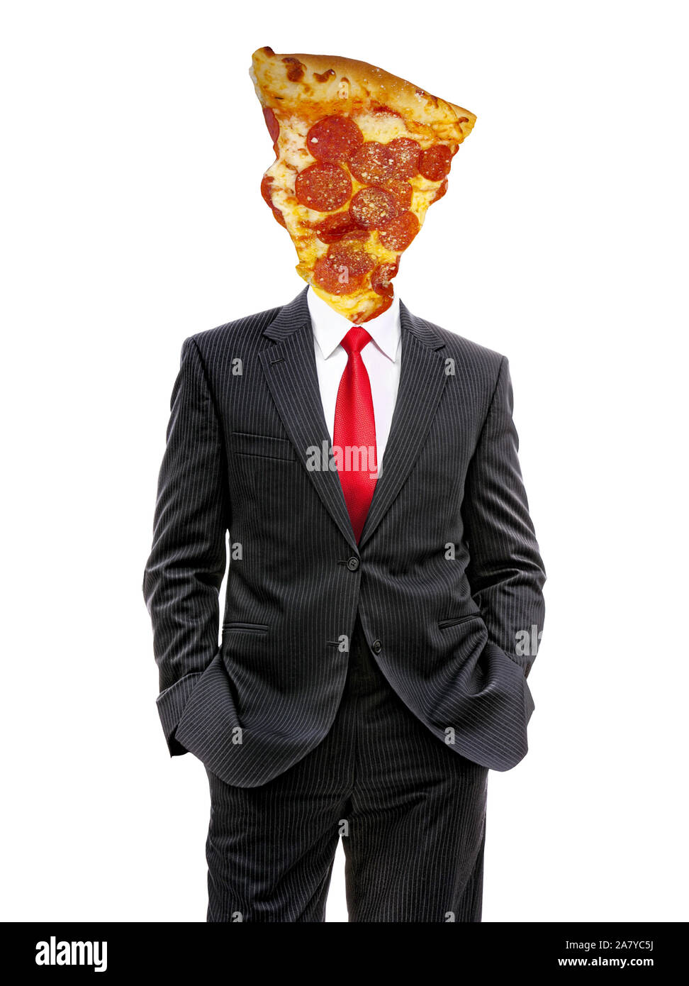 Business man eating snack walking hi-res stock photography and images ...
