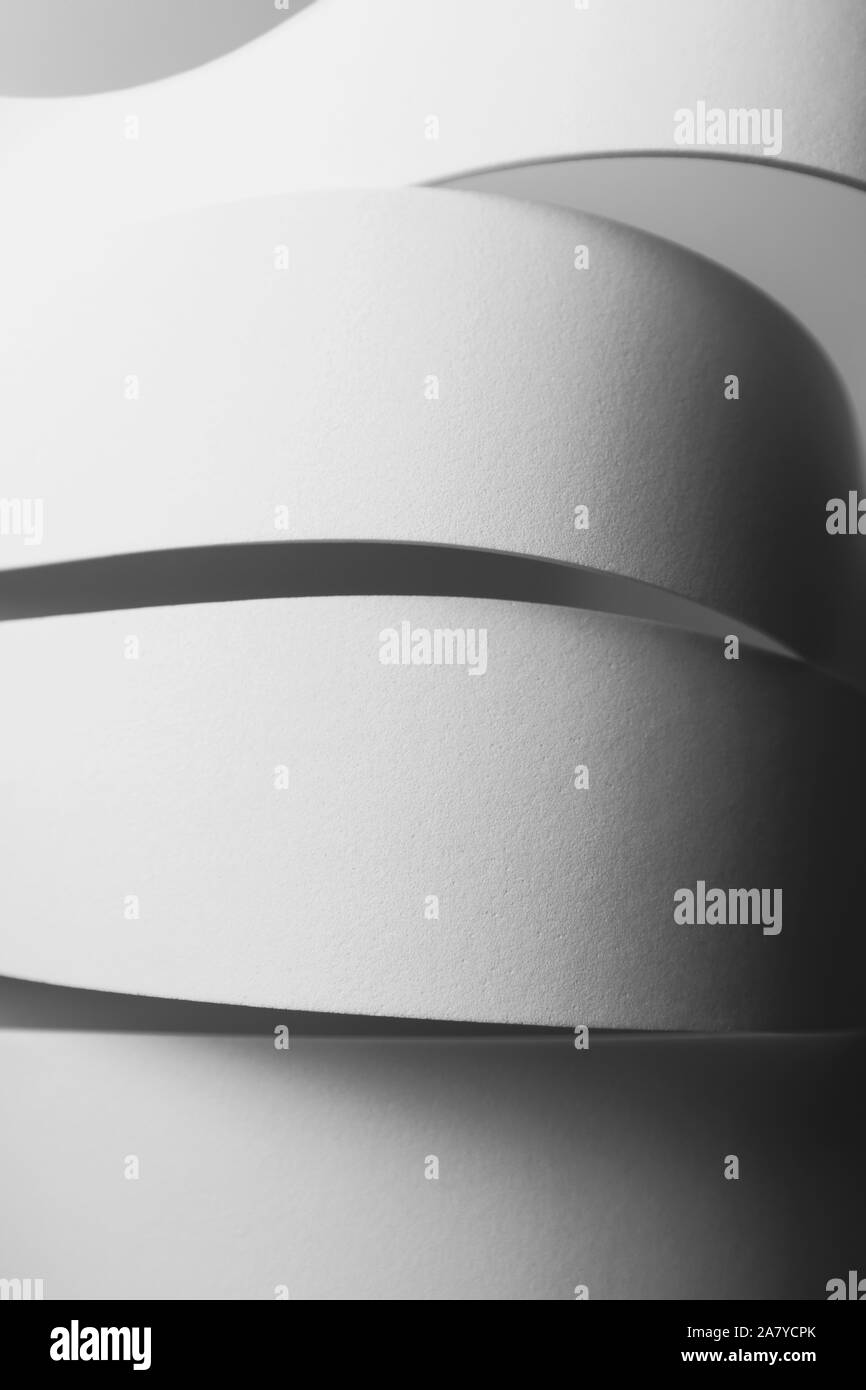 White curved lines Black and White Stock Photos & Images - Alamy