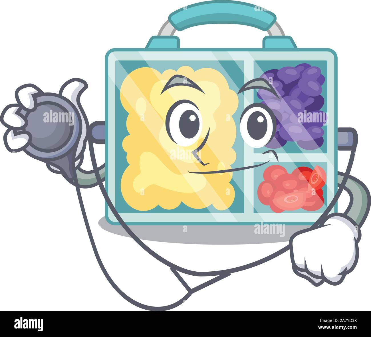 doctor lunch box cartoon with the character Stock Vector Image & Art ...