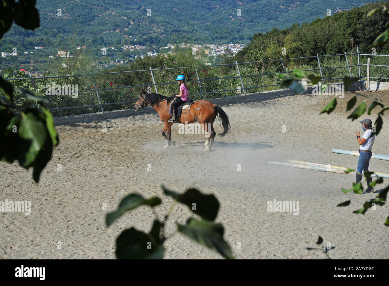 Equestrian lesson hi-res stock photography and images - Alamy