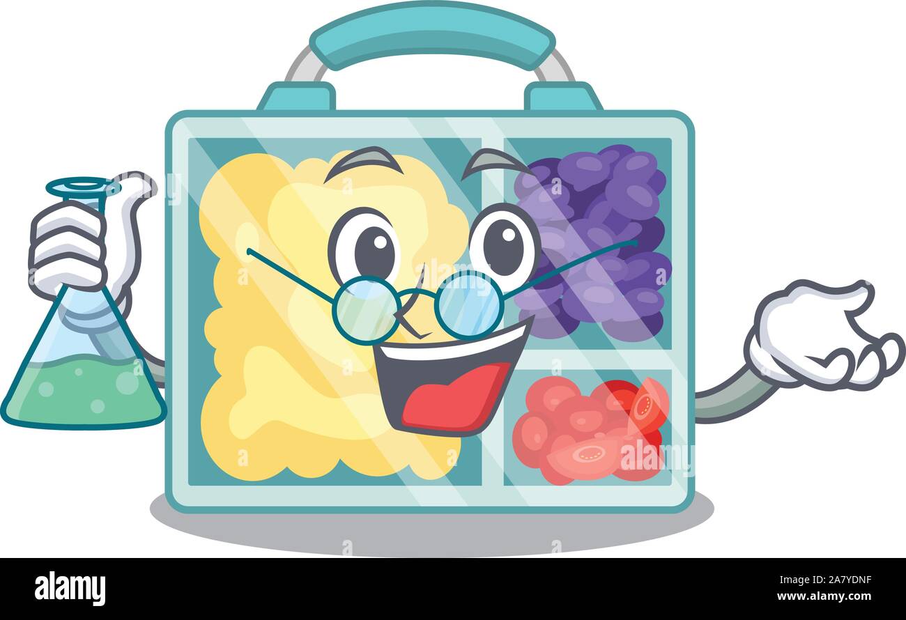 lunch box isolated with the professor mascot Stock Vector Image & Art ...