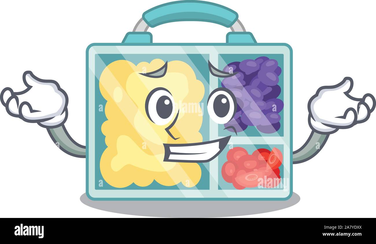 lunch box isolated grinning with the mascot Stock Vector Image & Art ...