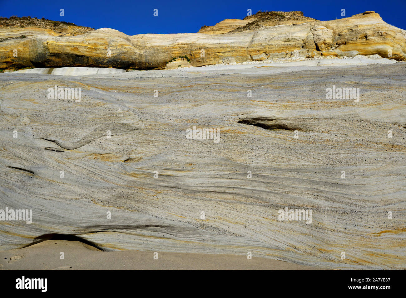 Image of geological landscape of steep coastal cliffs texture on the ...
