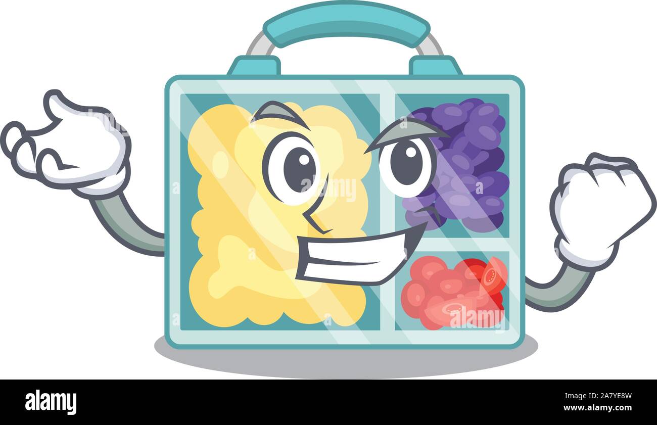 lunch box isolated successful with the mascot Stock Vector Image & Art ...