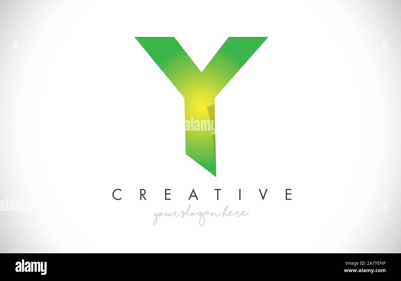Y Letter Design Icon With Paper Cut Design Creative Vector Logo ...