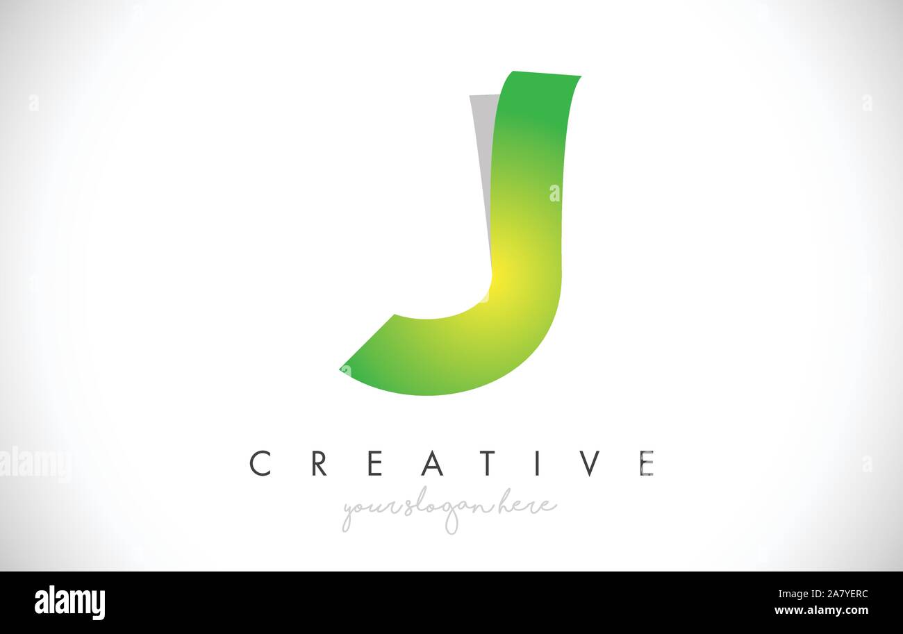 J Letter Design Icon With Paper Cut Design Creative Vector Logo ...
