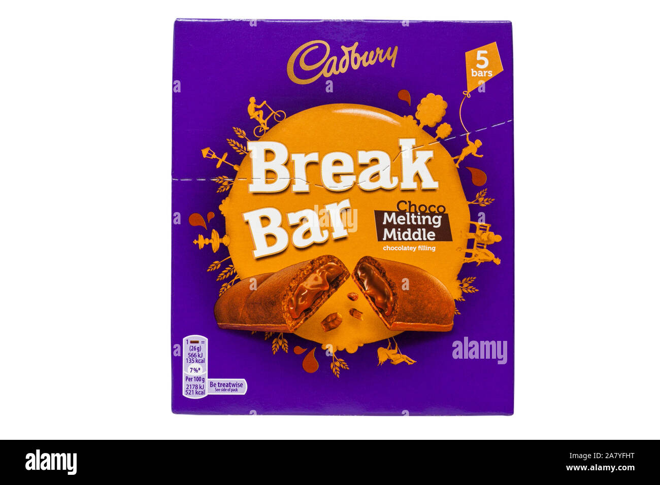 Box of Cadbury Break Bar Choco Melting Middle chocolatey filling ...