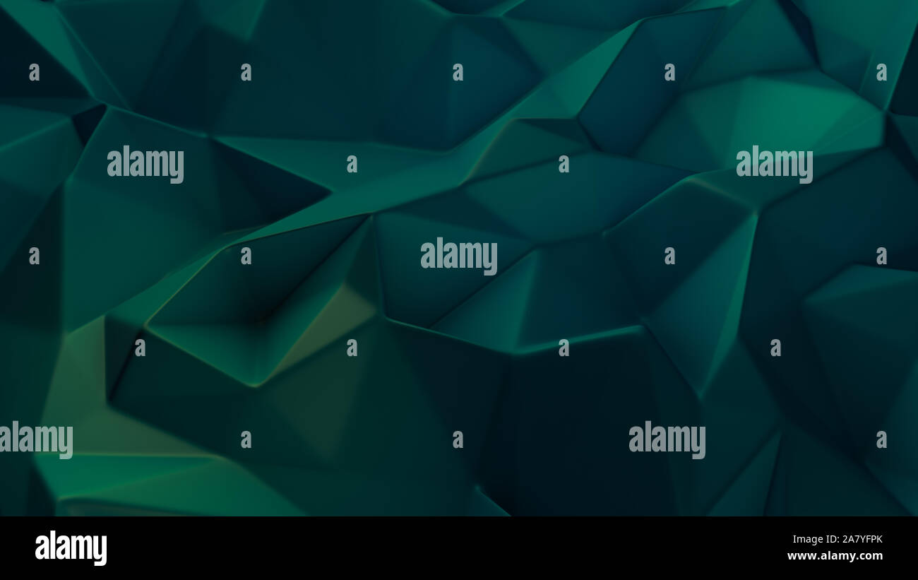 Stylish green crystal background.3d rendering 3d illustration Stock ...