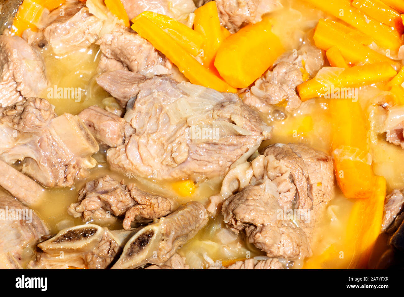 Step two of Cooking tasty pilaf - Zirvak. fried carrots and onion with ...