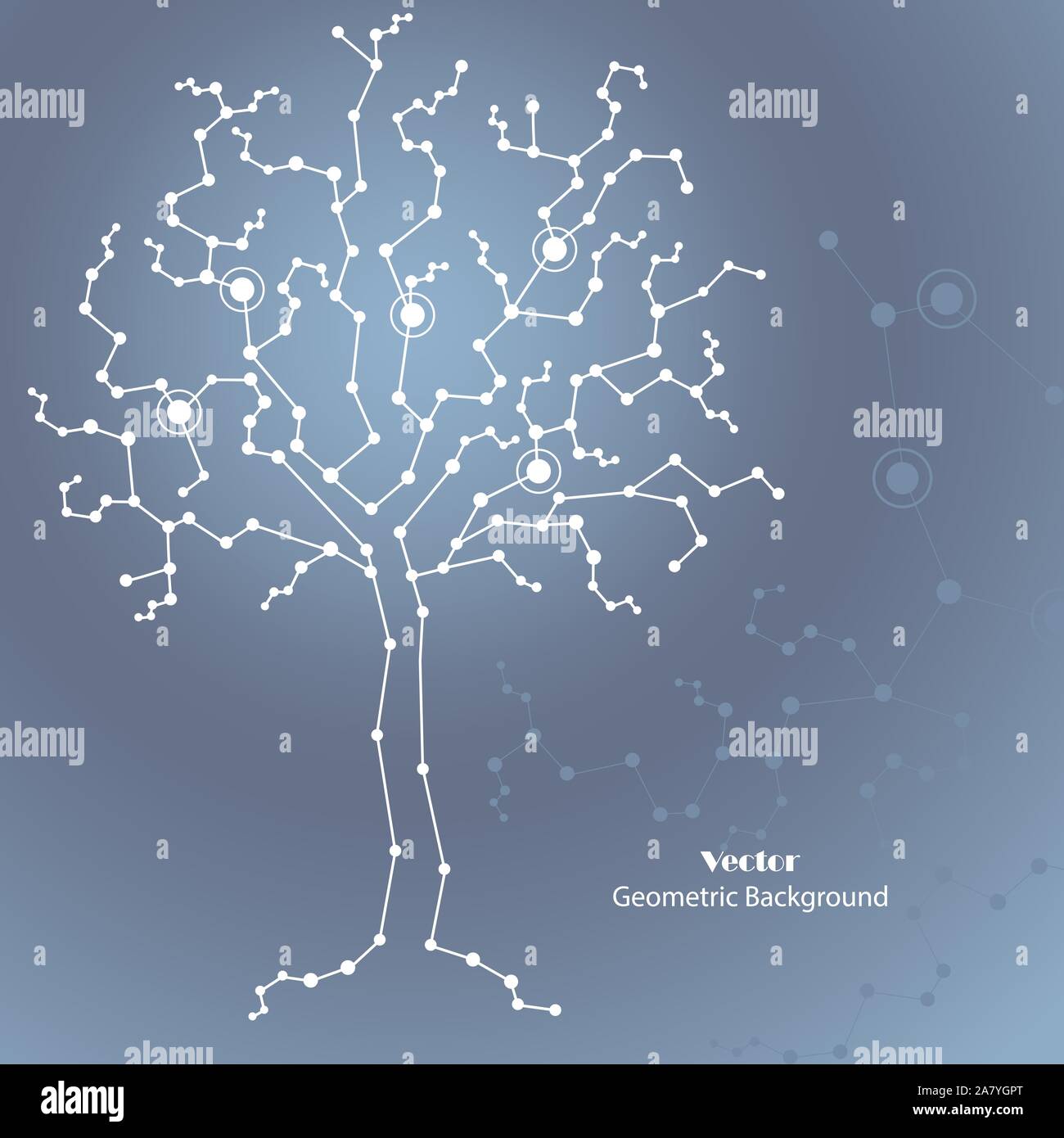 Science tree made of connected lines and dots Stock Vector Image & Art ...