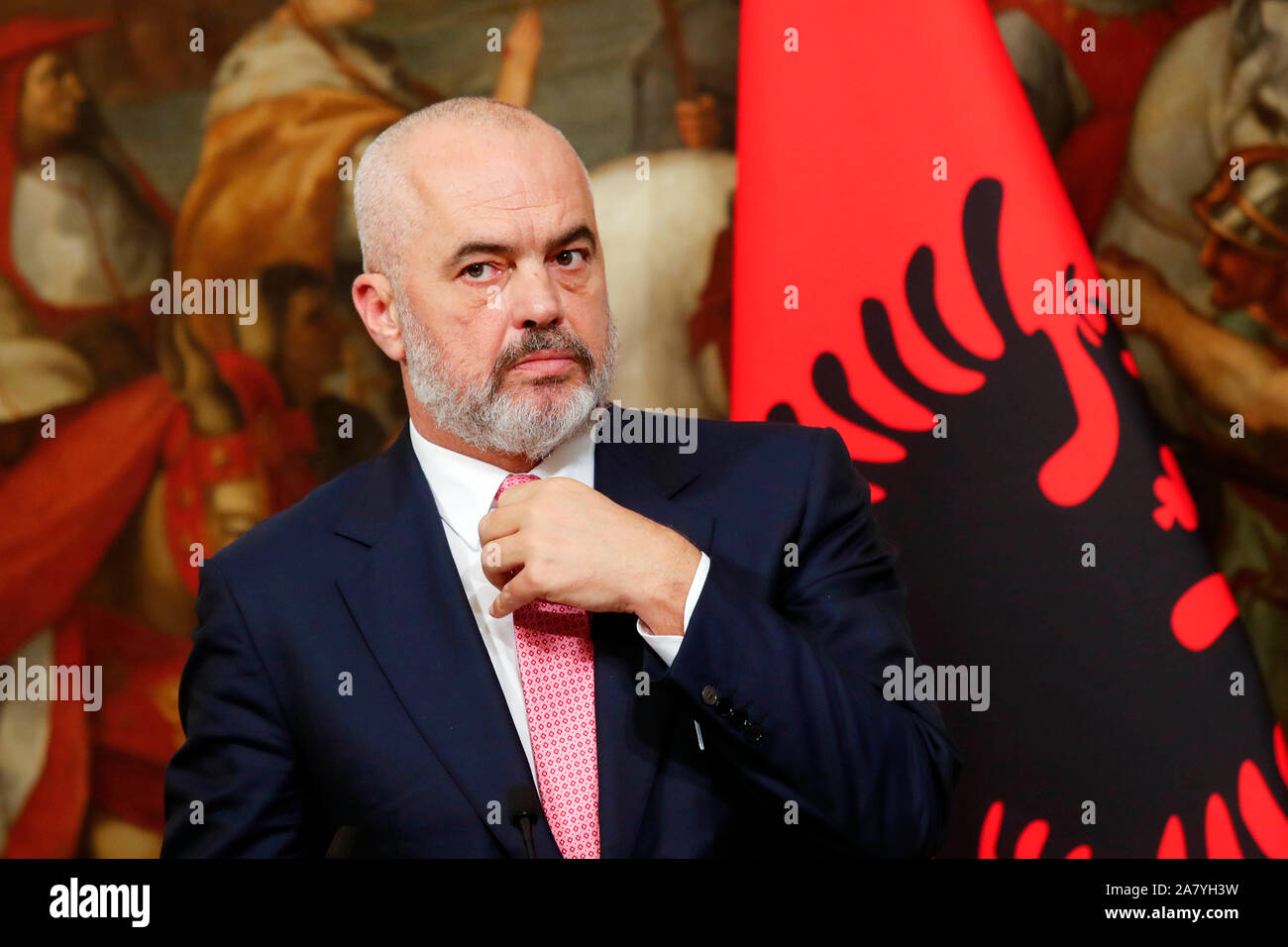 Italy, October 31, 2019 : Italian Prime Minister Giuseppe Conte meets ...