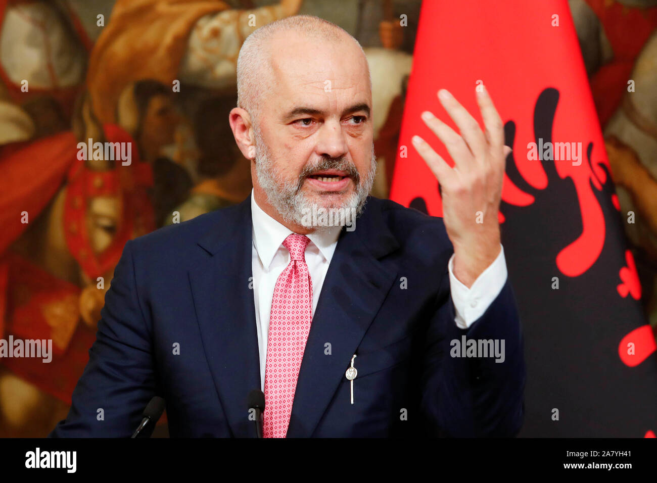 Italy, October 31, 2019 : Italian Prime Minister Giuseppe Conte meets ...
