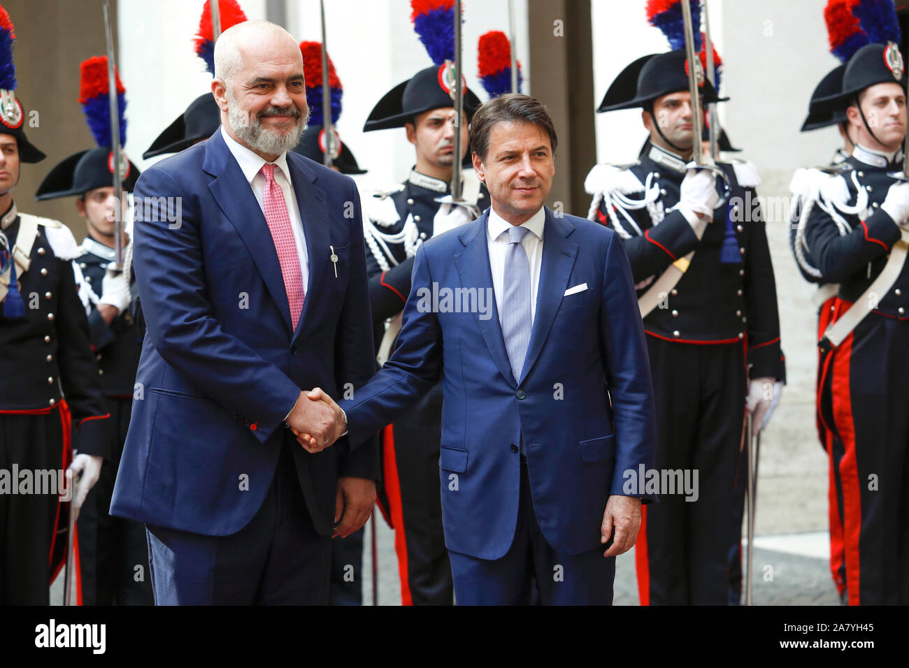 Italy, October 31, 2019 : Italian Prime Minister Giuseppe Conte meets ...