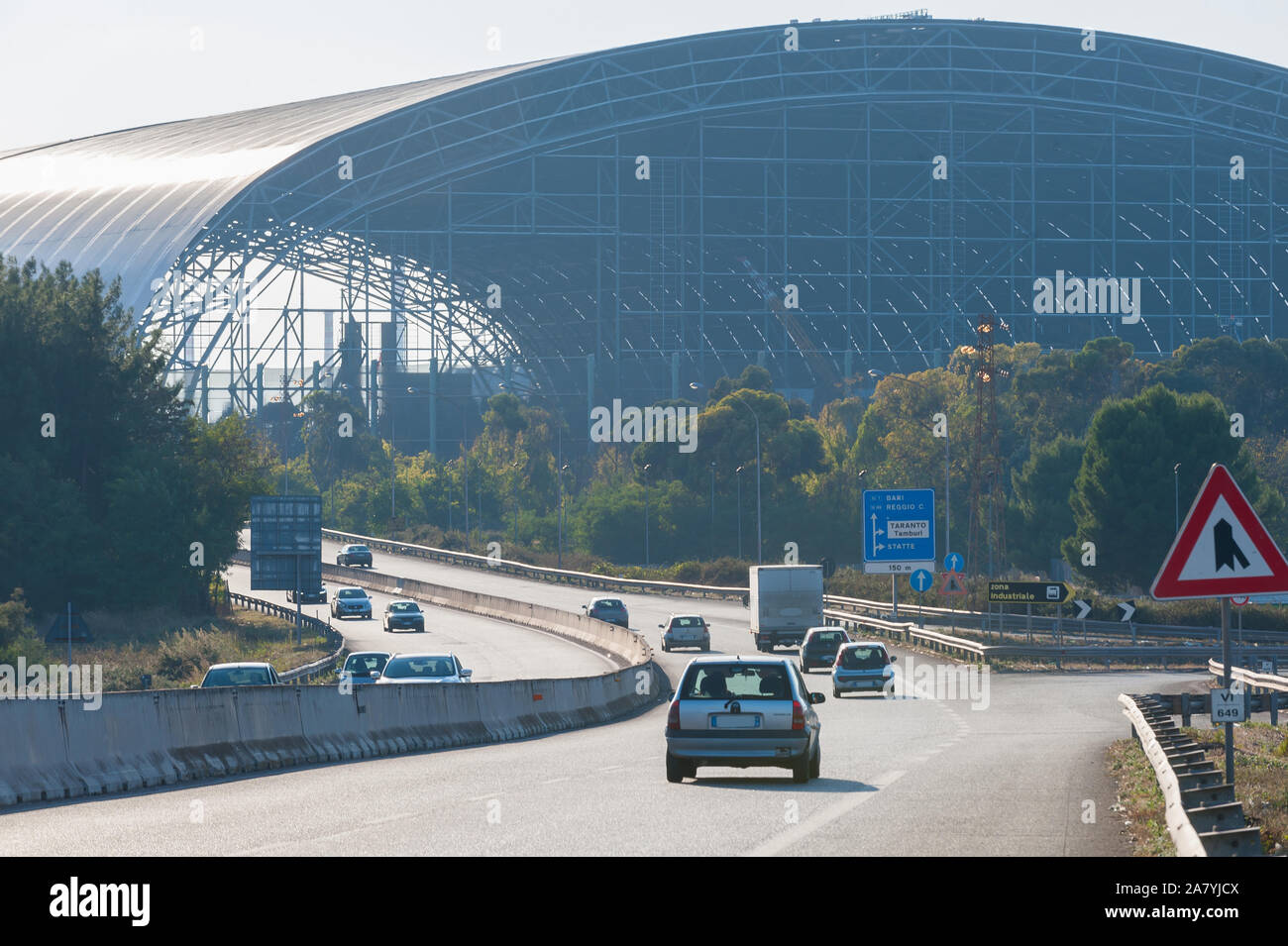 ArcelorMittal (formerly Ilva) steel work factory in Taranto, Italy ...