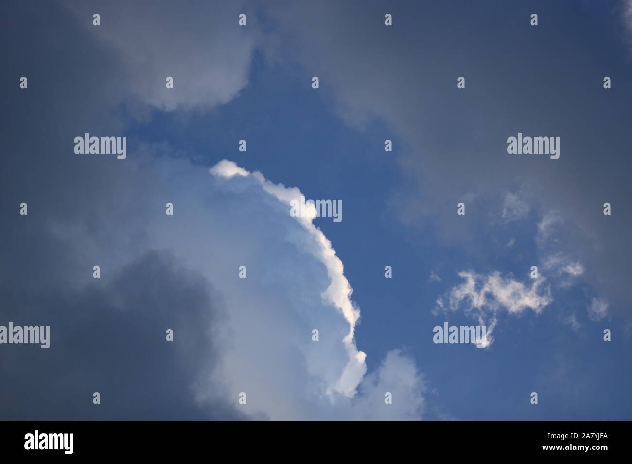 The sky is cloudy with a little light Stock Photo - Alamy