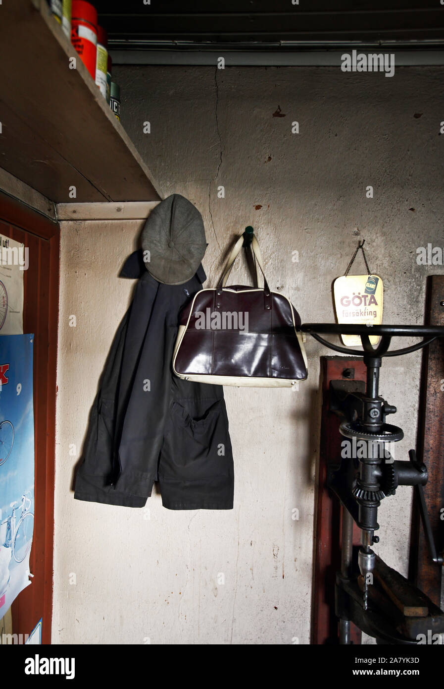 Work clothes hung up hi-res stock photography and images - Alamy