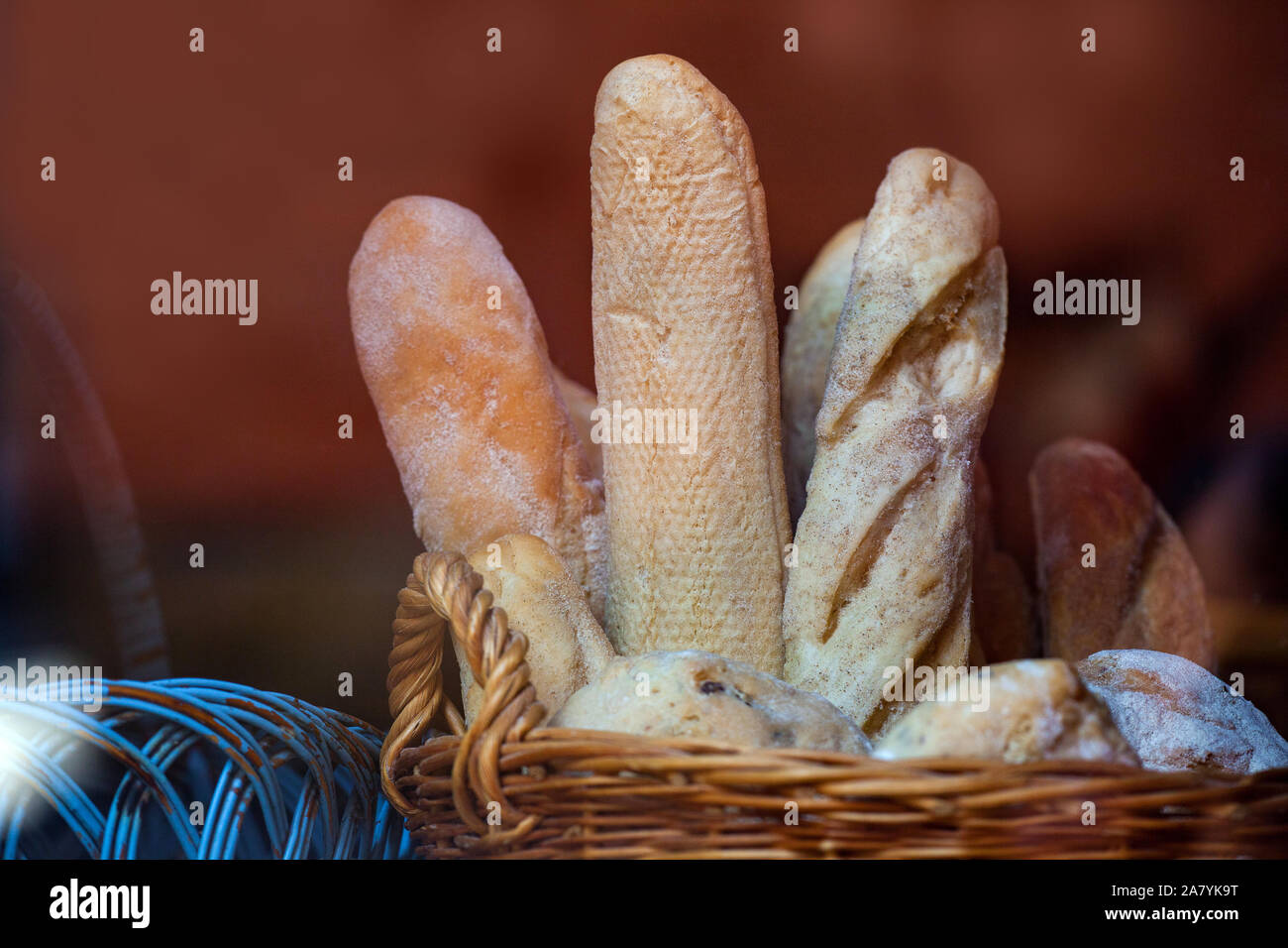 Full basket of breads hi-res stock photography and images - Alamy