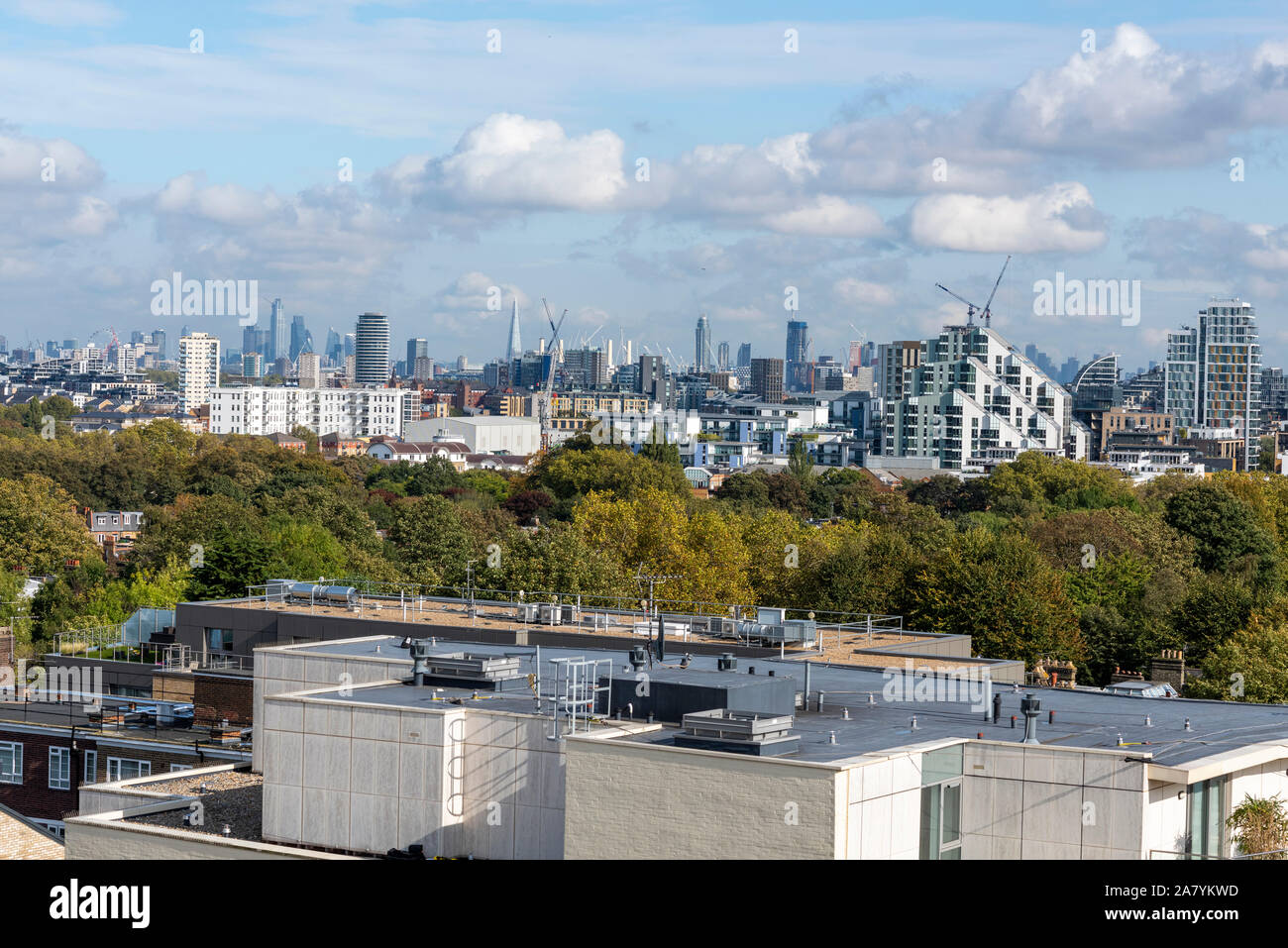 A View Of London Skyline from Putney SW15 Stock Photo - Alamy