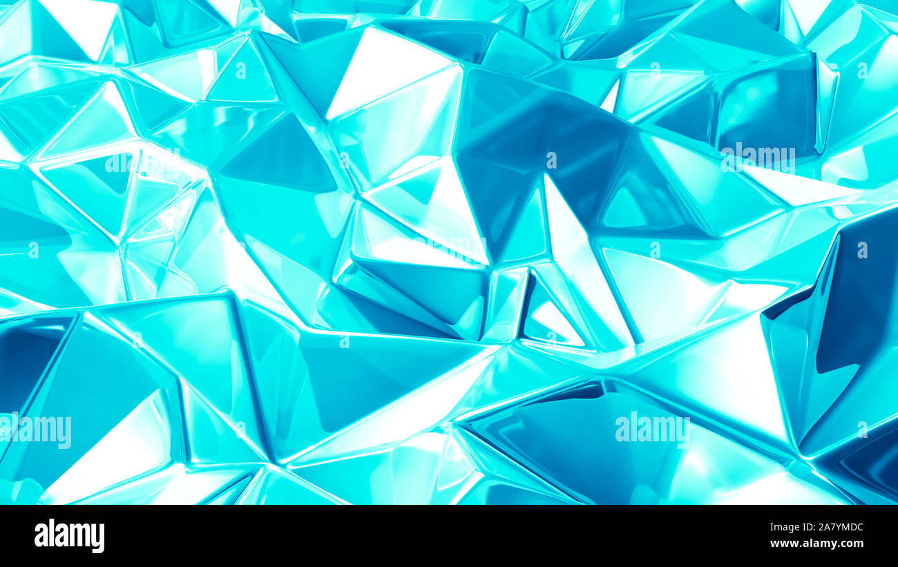 Beautiful azure crystal background. 3d rendering 3d illustration Stock ...
