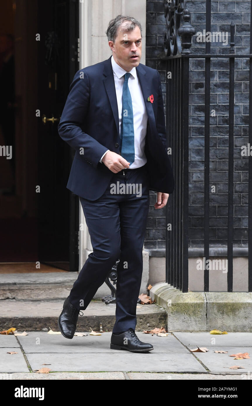 David Gauke leaves following a Cabinet meeting in Downing Street ...