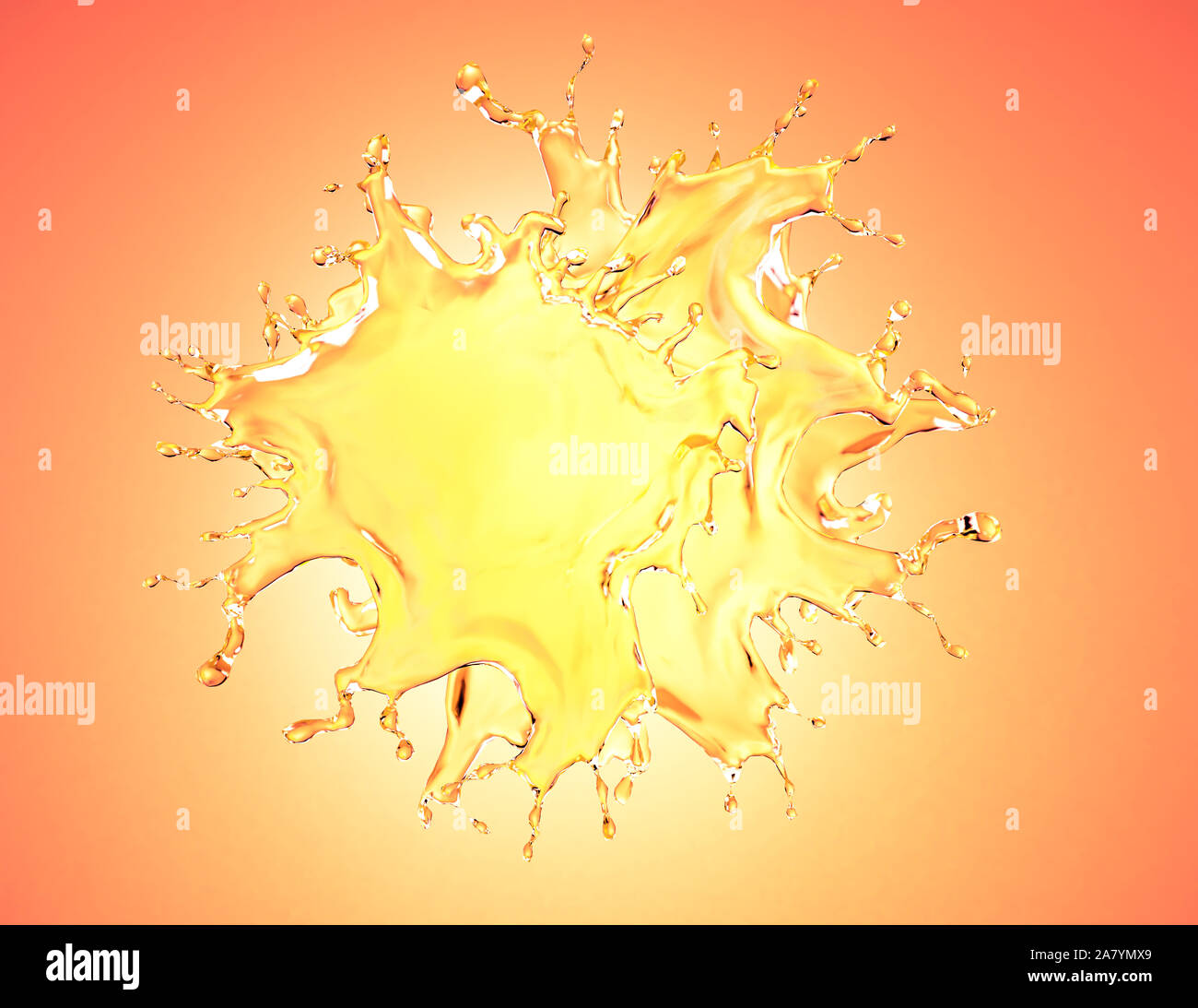 Transparent color splash. 3d rendering 3d illustration Stock Photo - Alamy