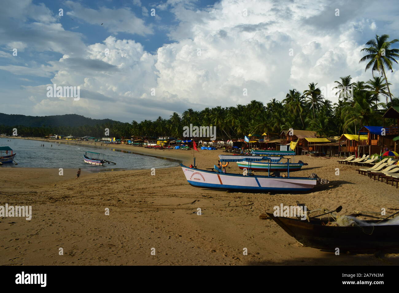 Palolem Beach in Goa, India Stock Photo - Alamy