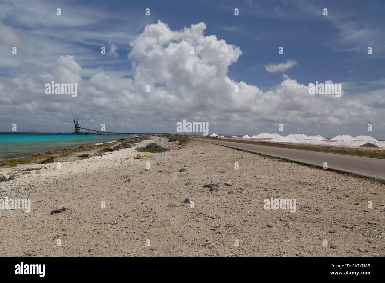 Bonaire salt pyramid hi-res stock photography and images - Alamy