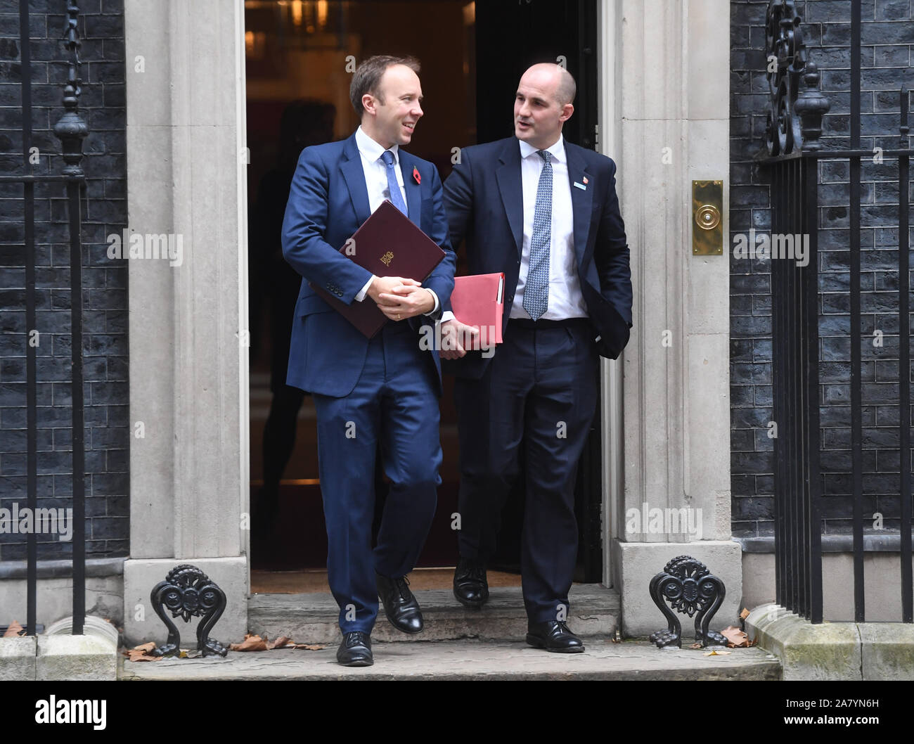 Social care secretary matt hancock leave following hi-res stock ...
