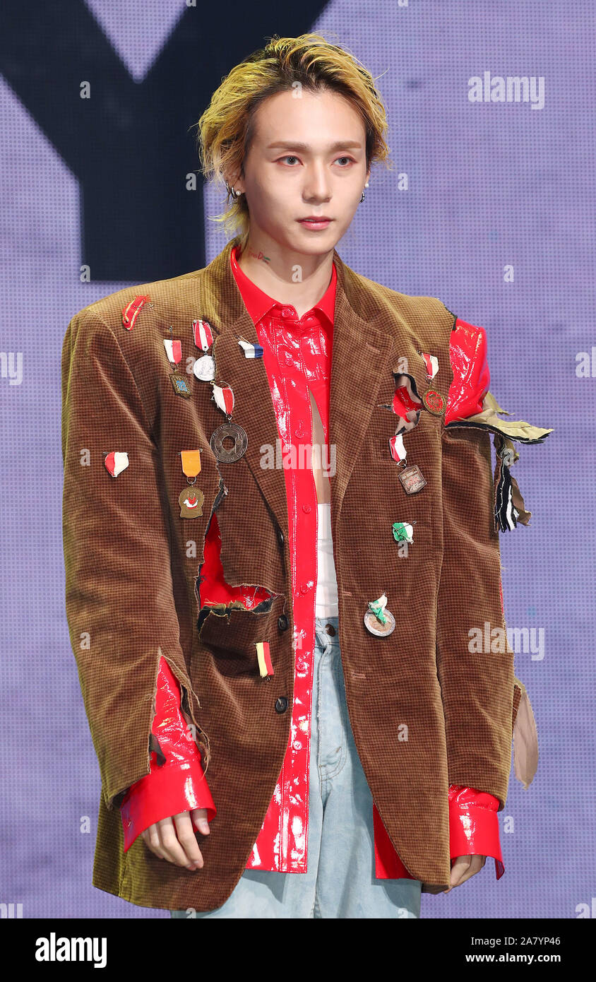 05th Nov, 2019. S. Korean singer Dawn South Korean singer Dawn poses ...