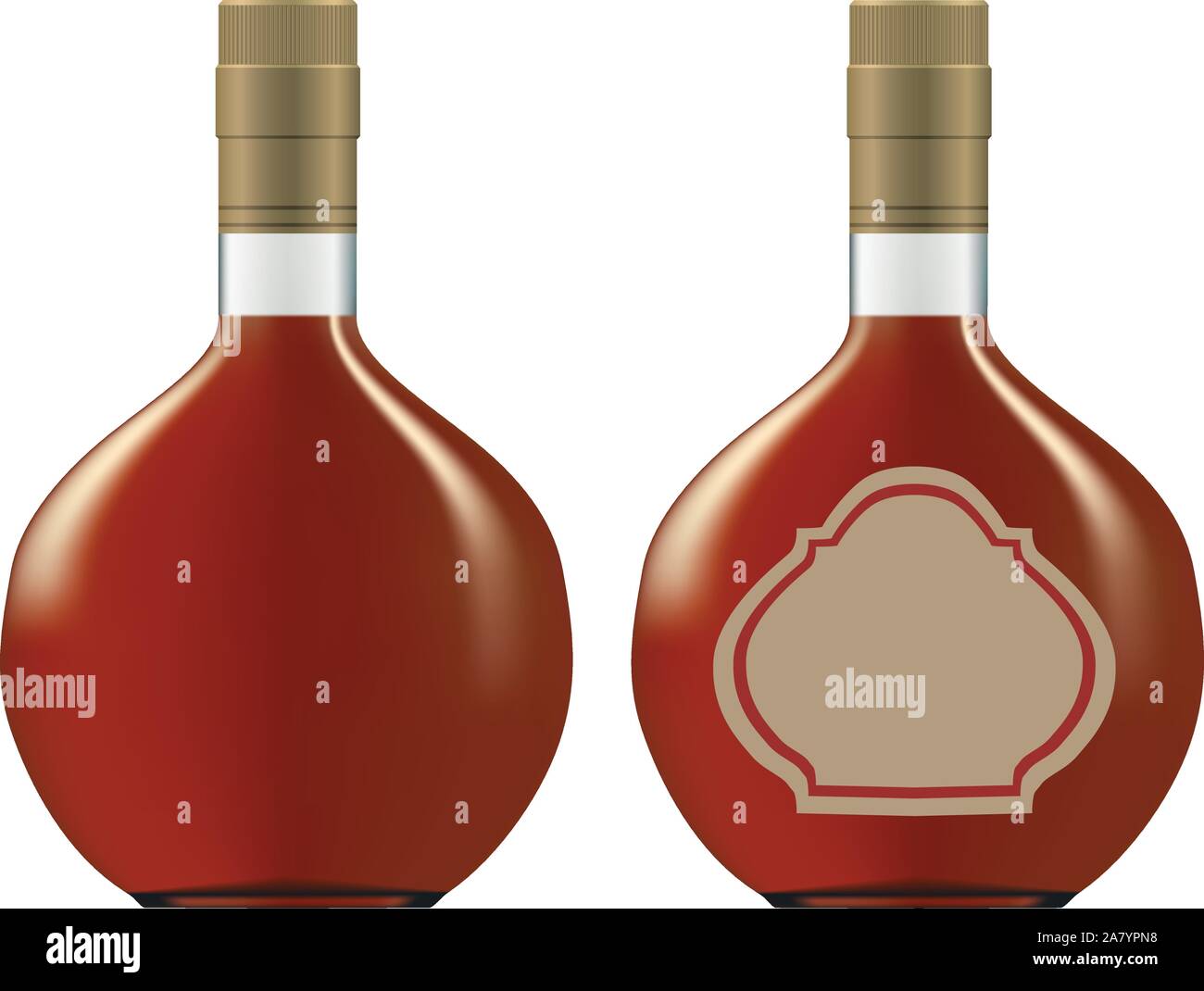 Bottles brandy Stock Vector Images - Alamy