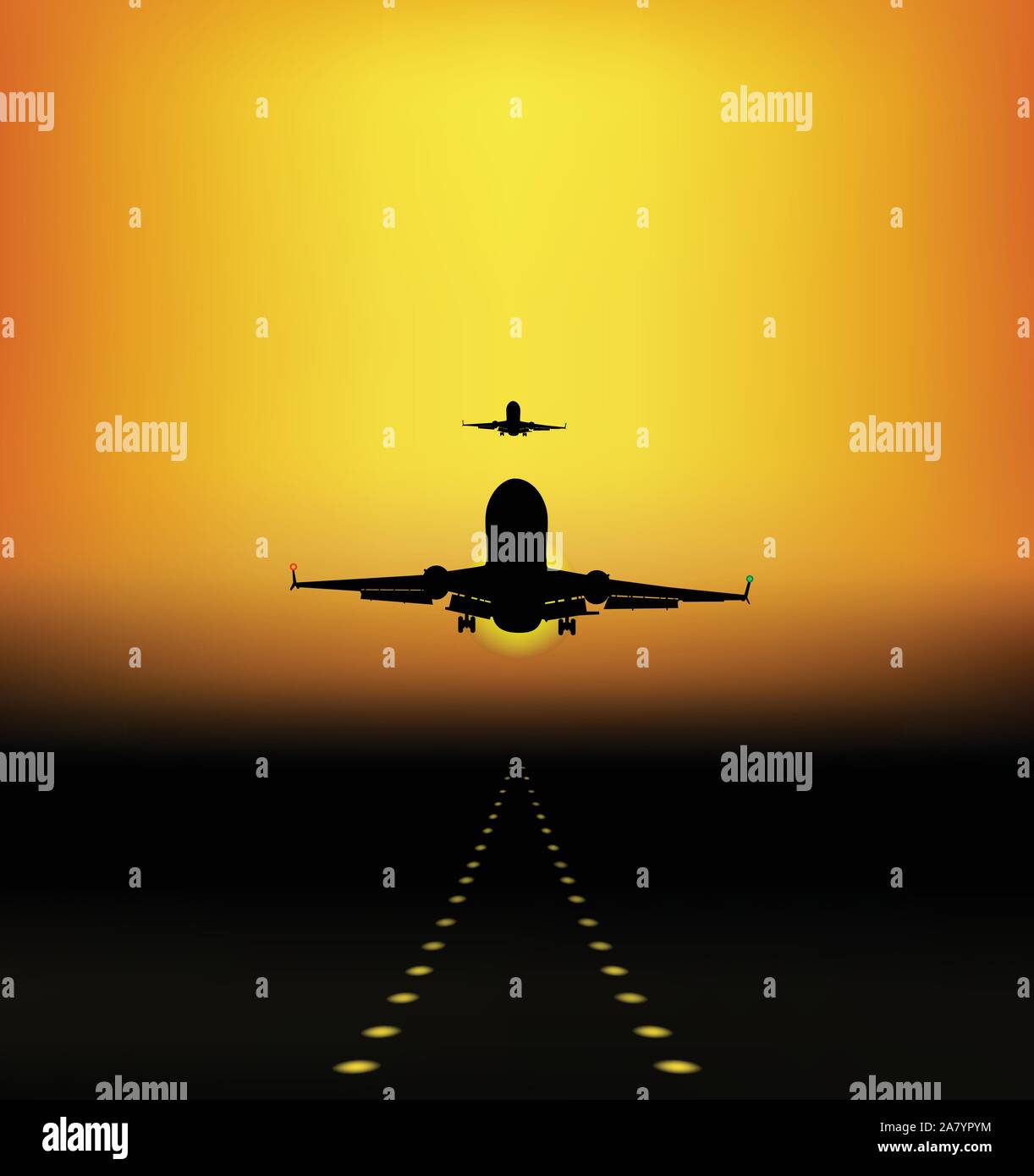 Lights of sunset Stock Vector Images - Alamy