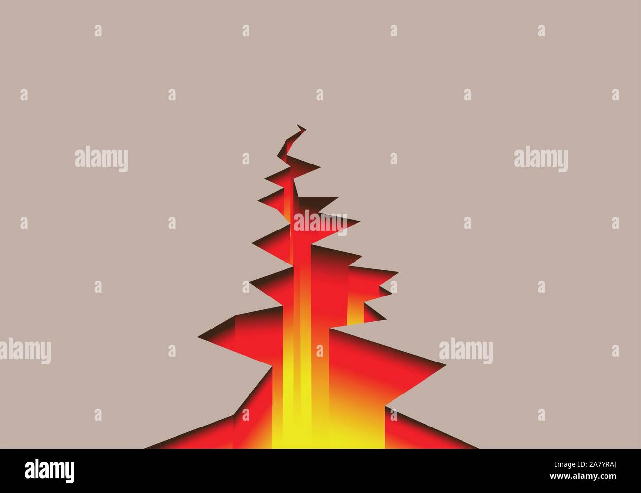 Crack in land Stock Vector Images - Alamy