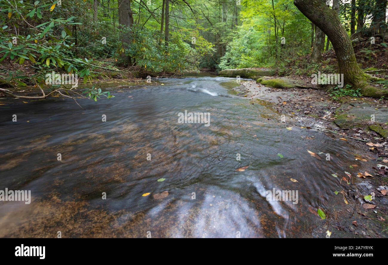 Stone Mountain State Park stream running in North Carolina Stock Photo ...