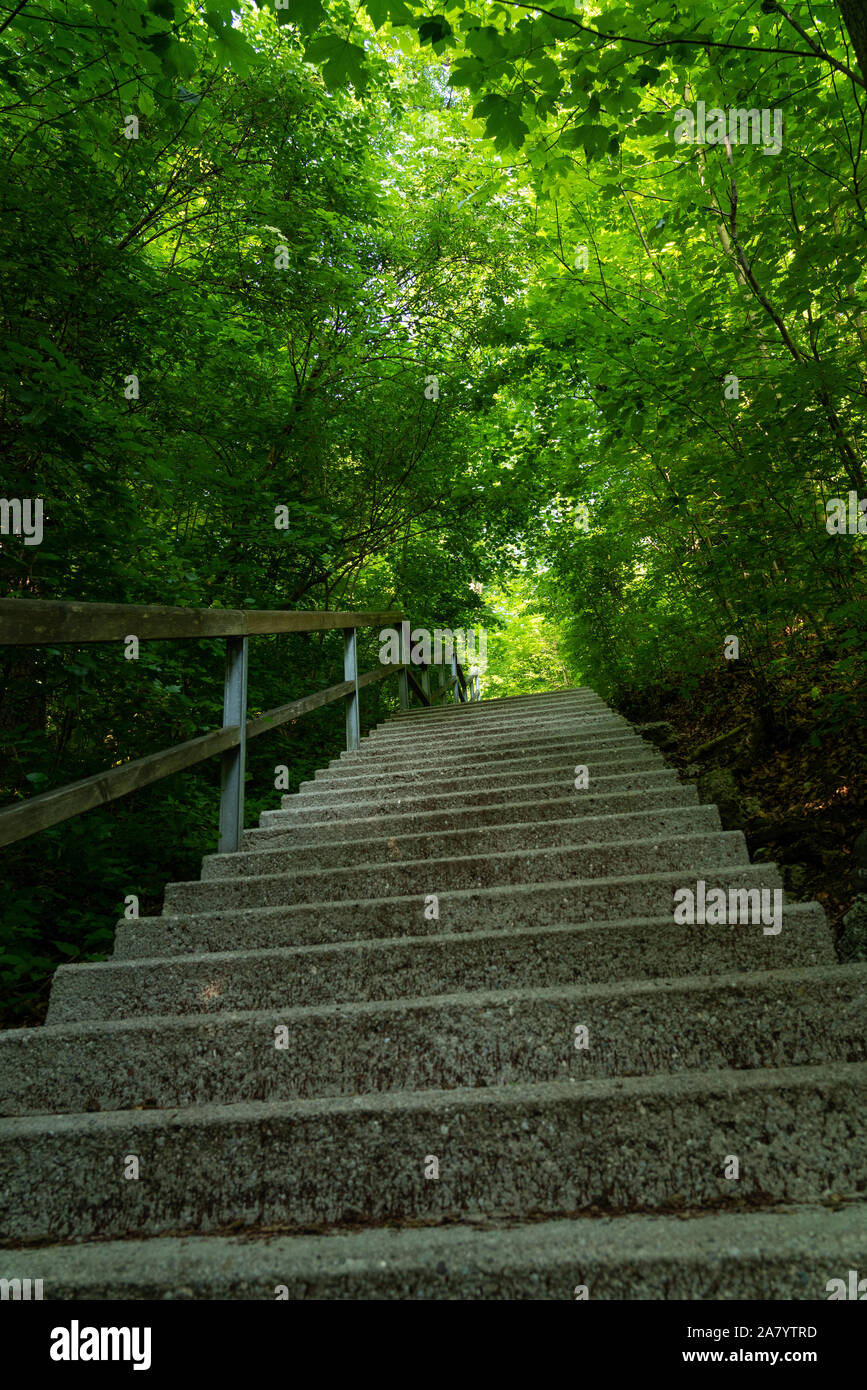Steps going up hill stairs hi-res stock photography and images - Alamy
