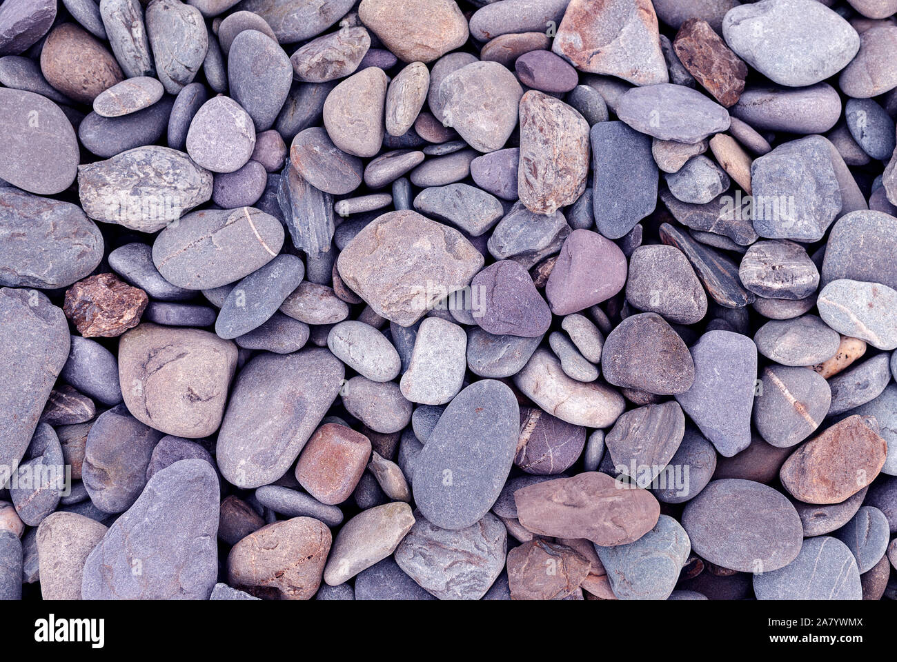 Smooth stones texture background. Rounded stones on Atlantic ocean ...